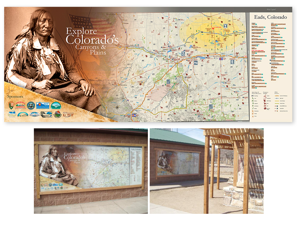 Canyons & Plains Southeast Heritage Map Signage – CryBaby Design
